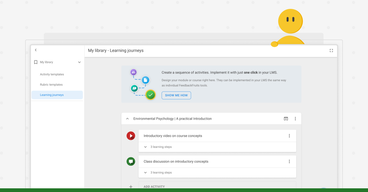 FeedbackFruits Learning Journeys to promote inclusive education